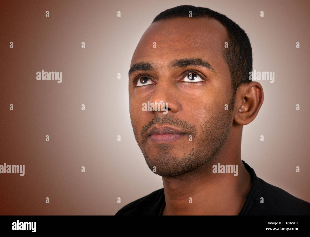 portrait of handsome black man Stock Photo - Alamy