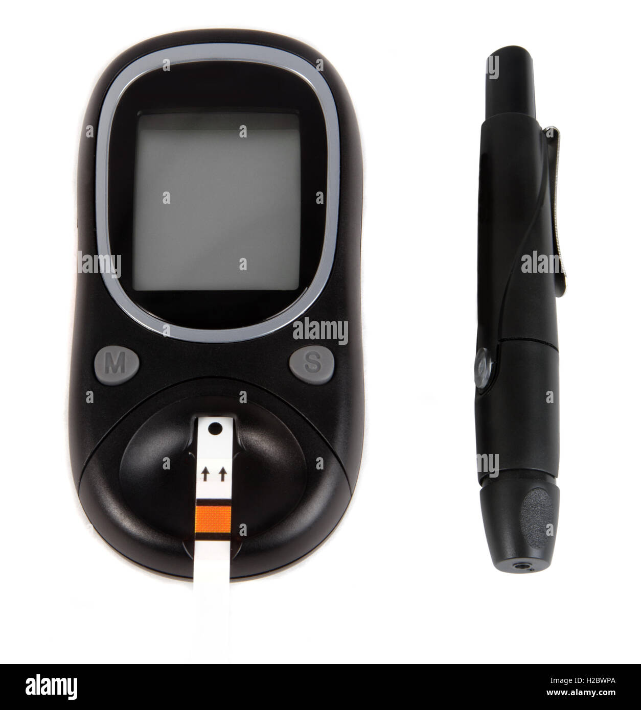 Blood glucose test meter Cut Out Stock Images & Pictures - Alamy