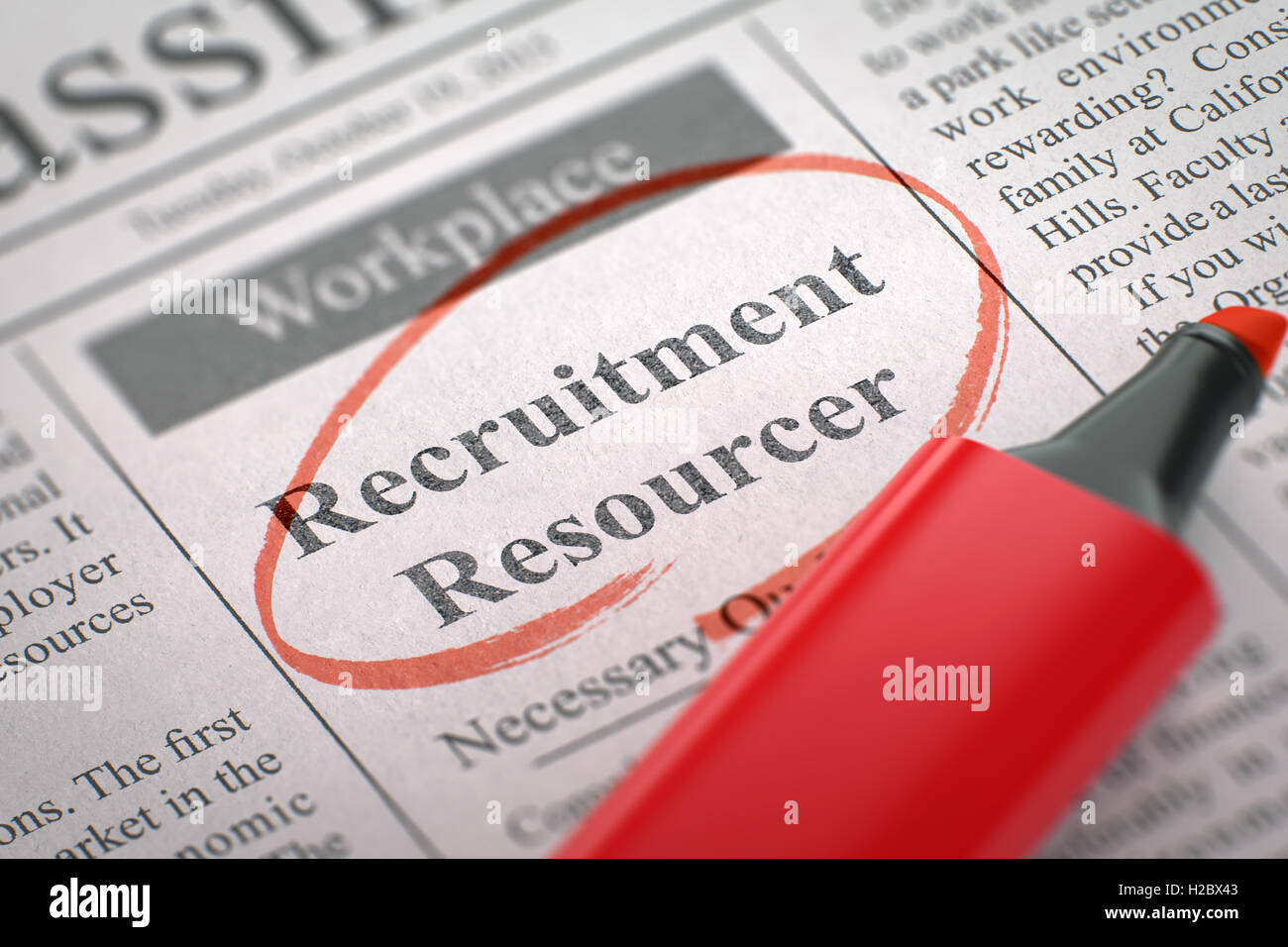 Recruitment Resourcer Join Our Team. 3D Stock Photo - Alamy