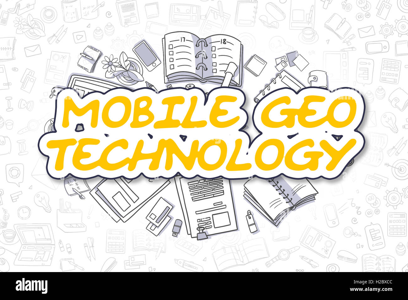 Business concept mobile location Cut Out Stock Images & Pictures - Alamy