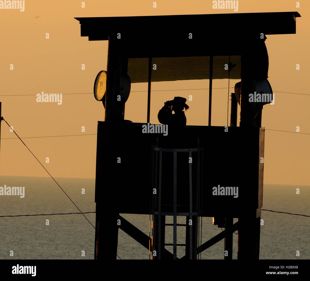 Prison guard tower hi-res stock photography and images - Alamy