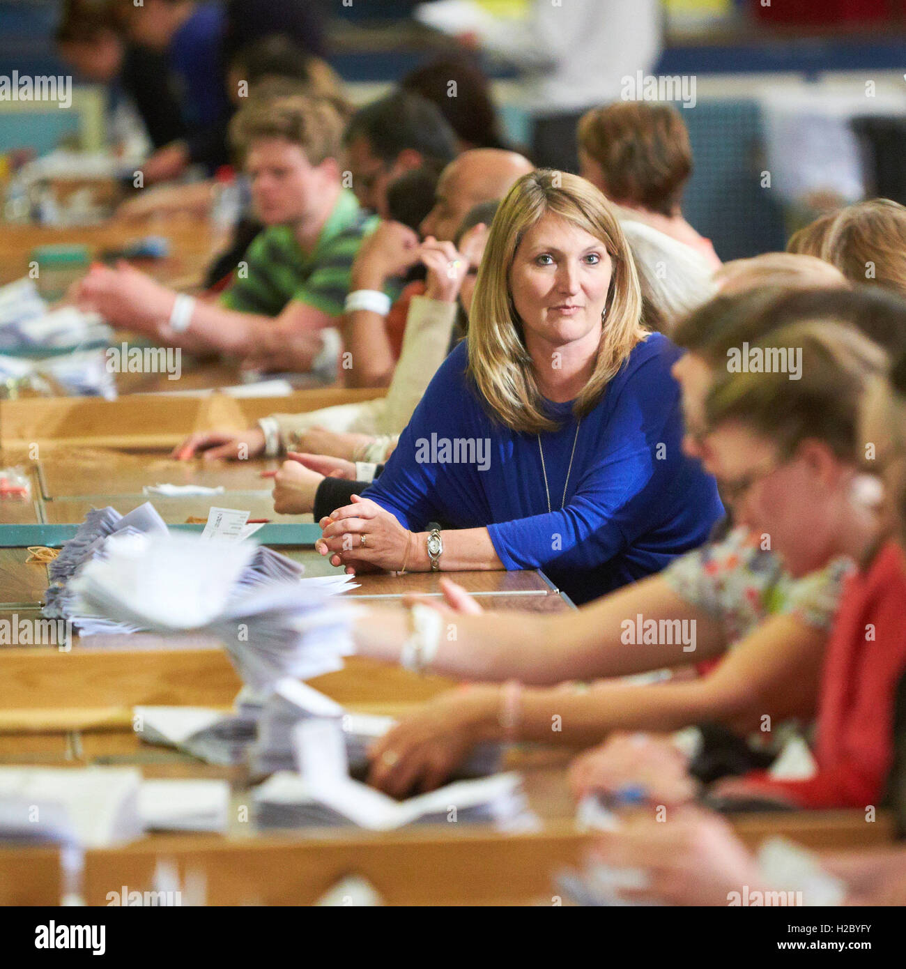 Oxford East constituency count taking place in Oxford Town Hall after ...