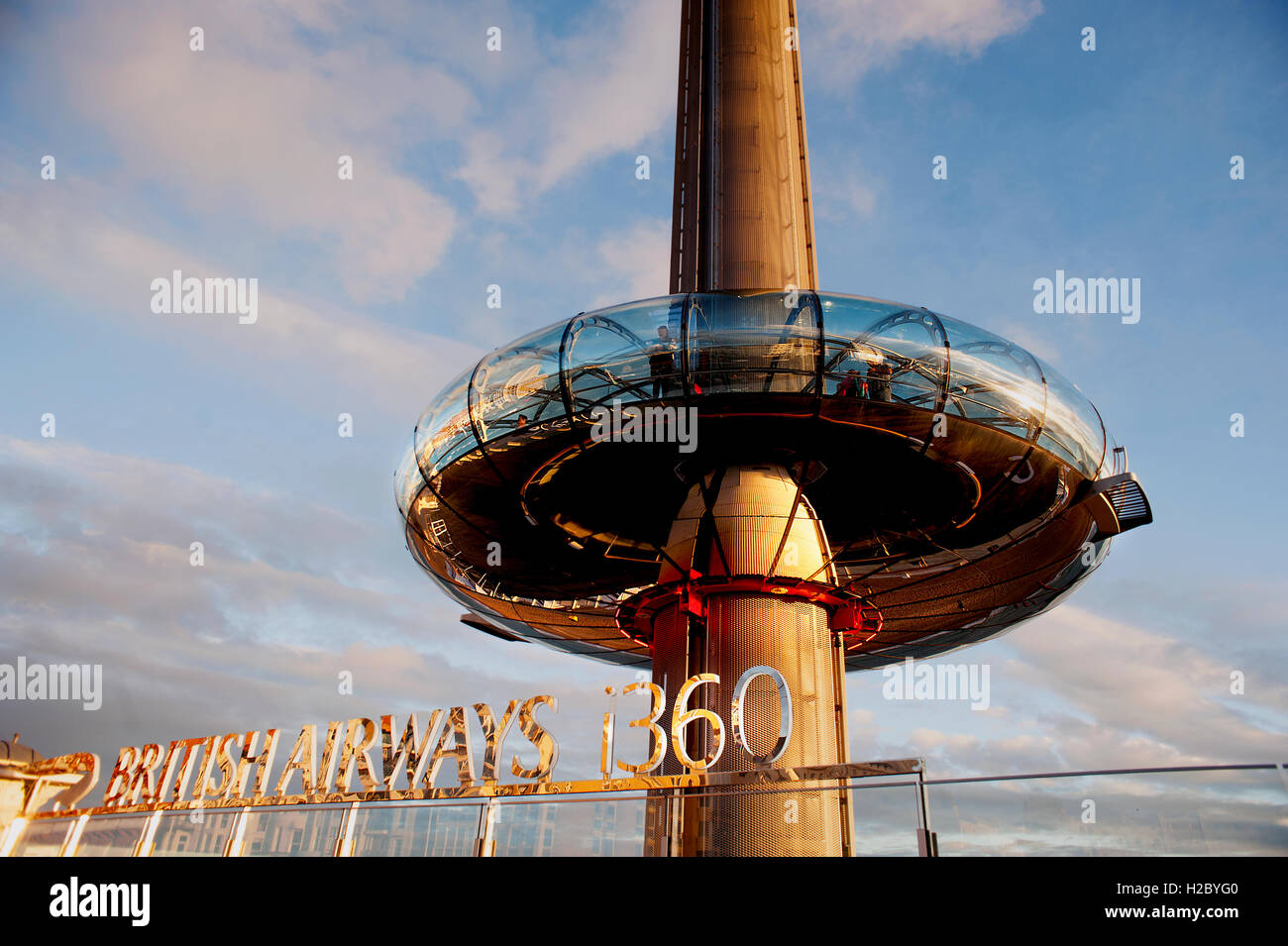 The i360 is the world's tallest moving observation tower and opened in ...