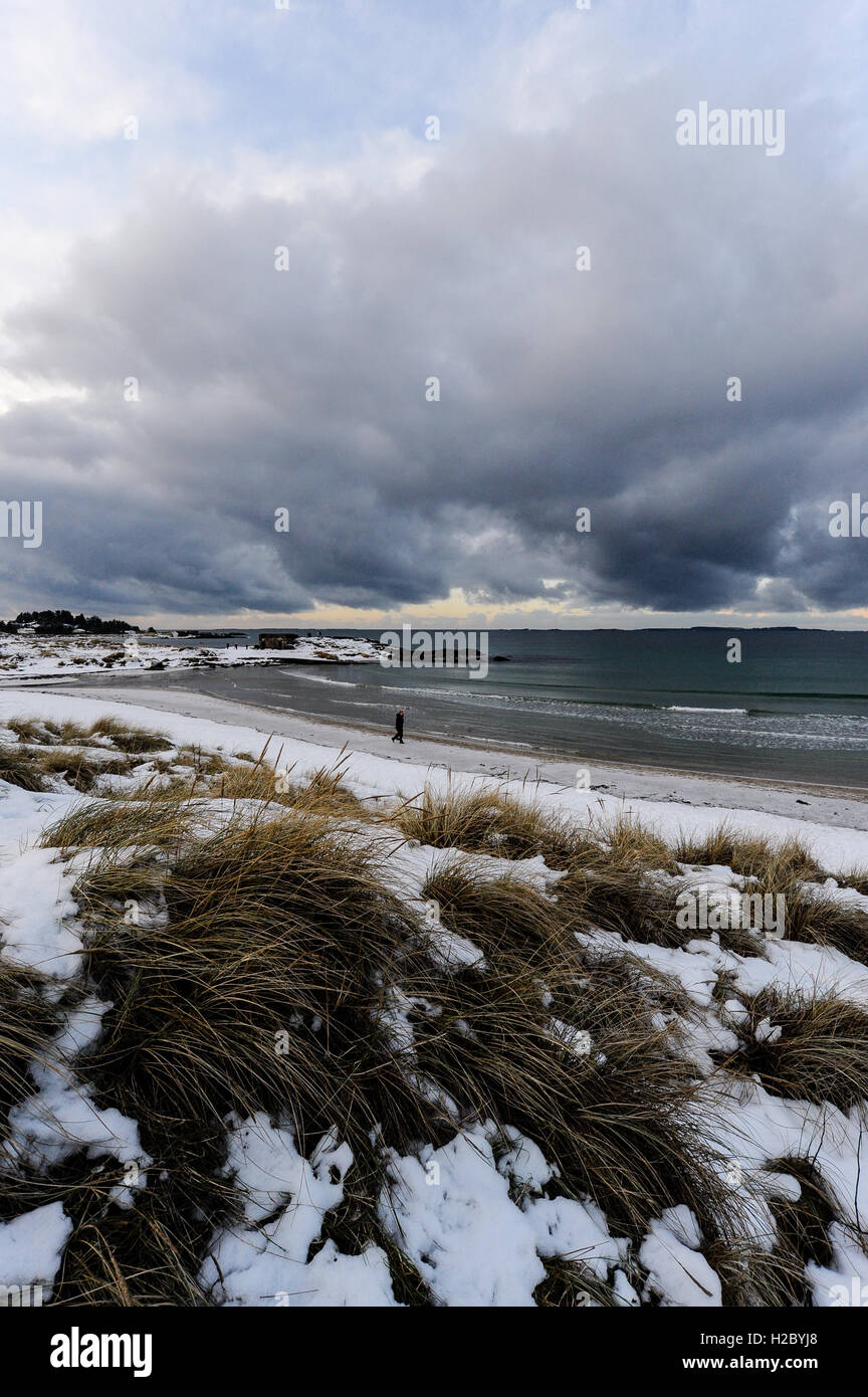Norway, Sola. Winter at Solastranden beach Stock Photo - Alamy