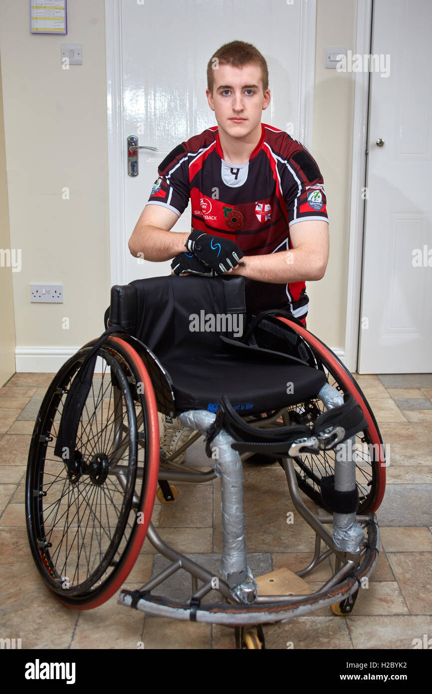 Leukaemia survivor and England wheelchair rugby player, Matt Wooloff ...