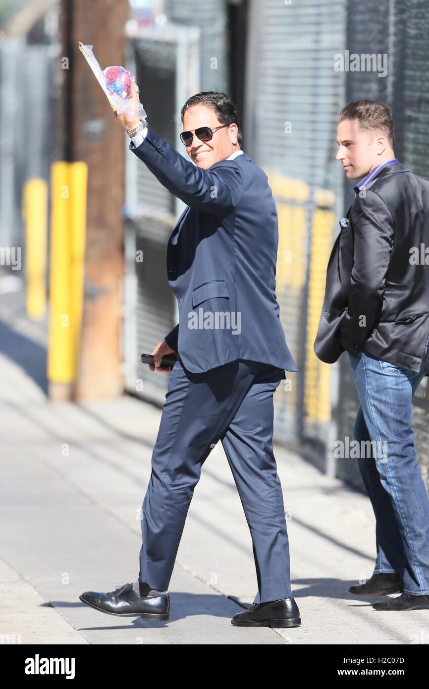 Mike Piazza seen arriving at the ABC studios for Jimmy Kimmel Live ...