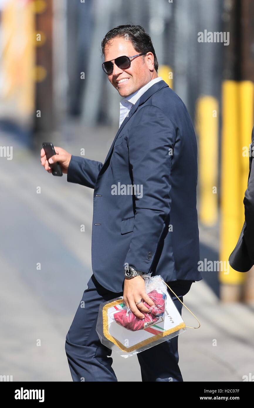 Mike Piazza seen arriving at the ABC studios for Jimmy Kimmel Live ...