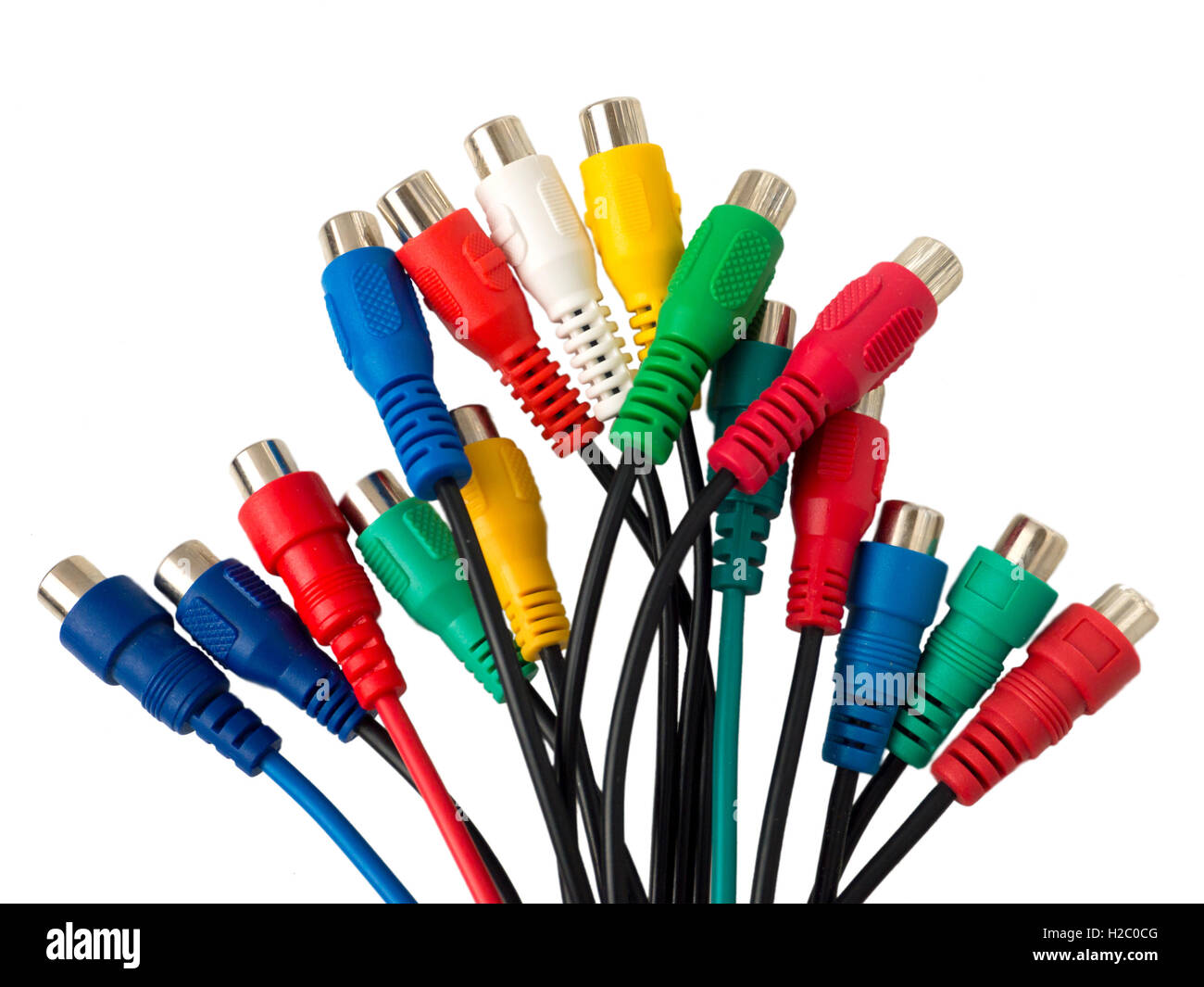Tulip cables bouquet isolated on white Stock Photo - Alamy