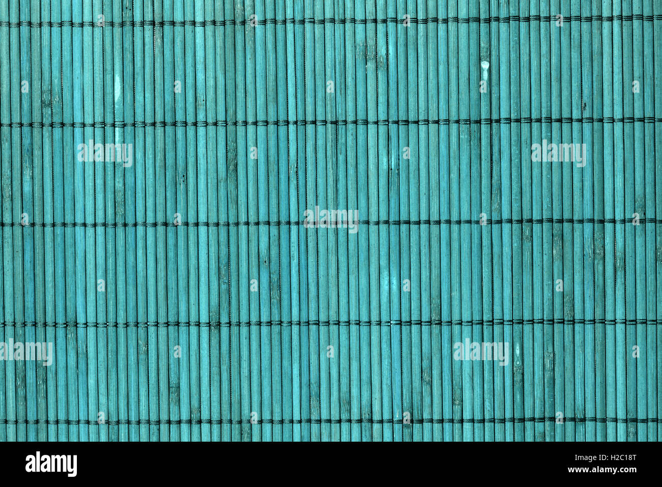 blue woven mat of thin bamboo sticks Stock Photo - Alamy