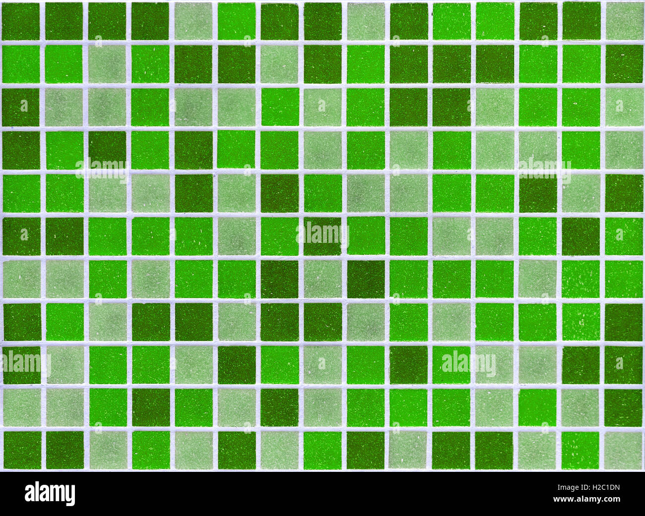 mosaic is made up of small square stone slabs green Stock Photo - Alamy