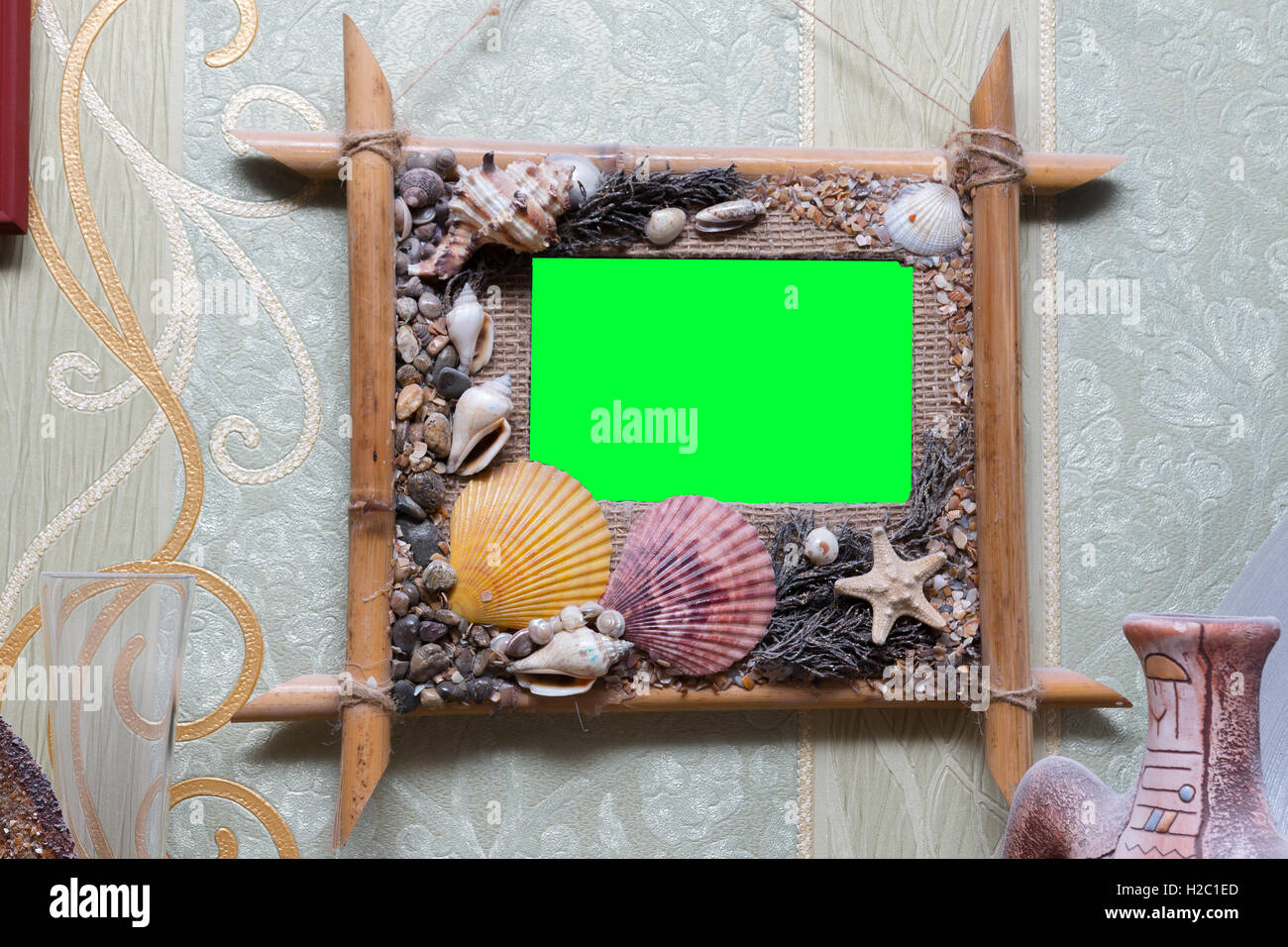 Seashells Picture Frame High Resolution Stock Photography and Images ...