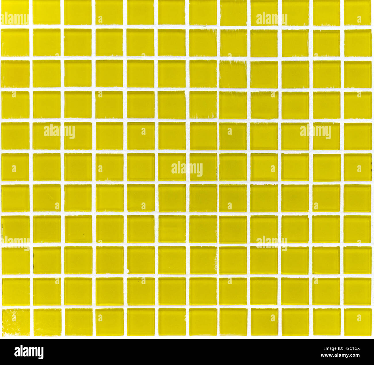 which consists of a mosaic of small square stone slabs yellow Stock ...