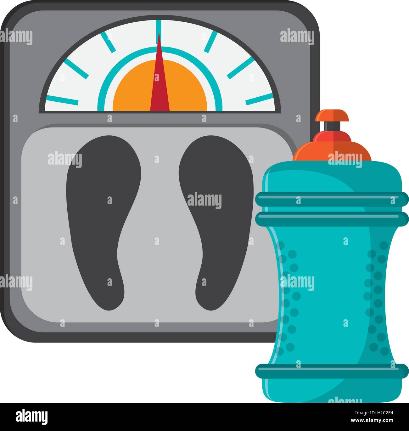 Sports healthy nutrition weight Stock Vector Images - Alamy