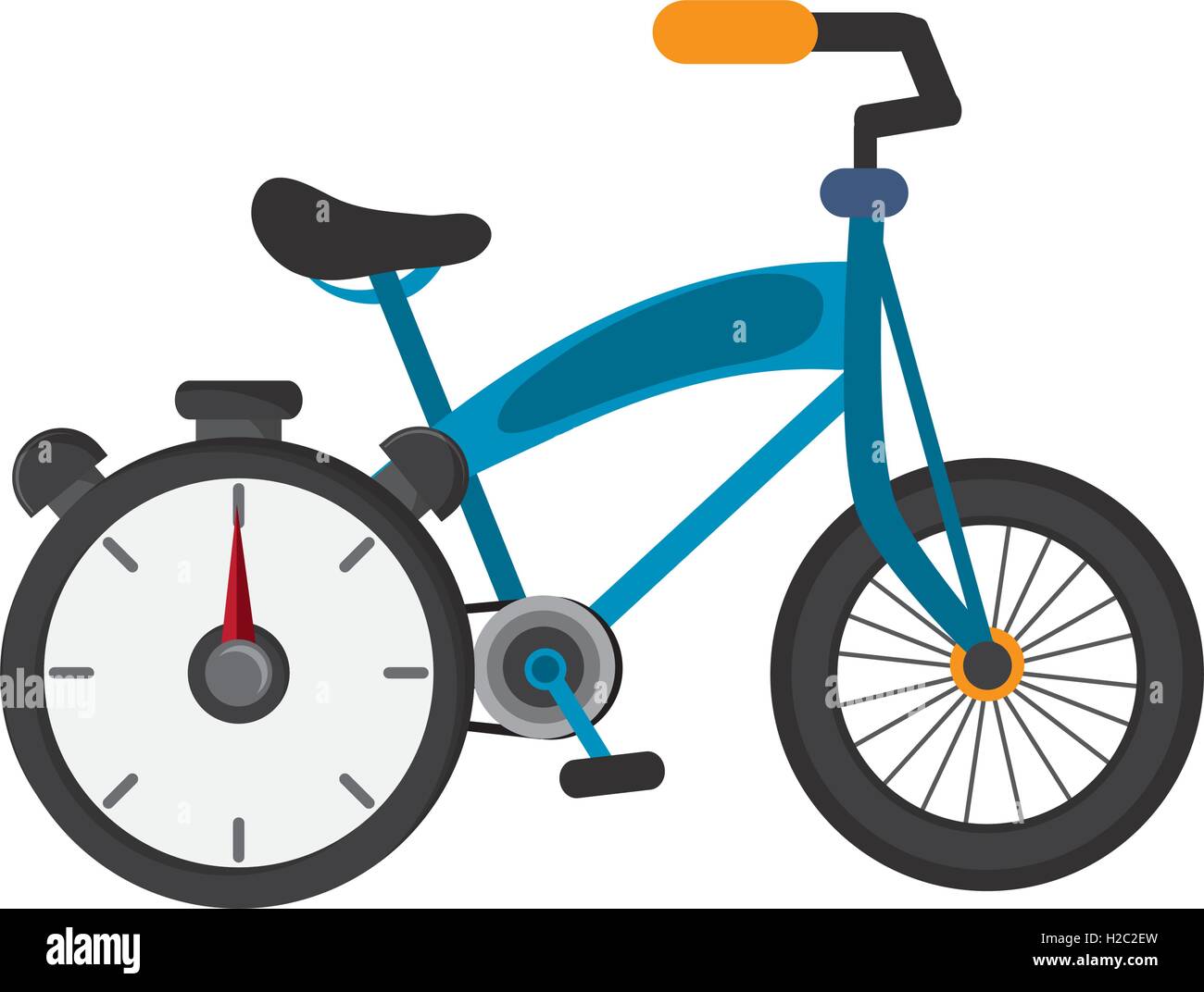 bike and chronometer icon Stock Vector Image & Art - Alamy