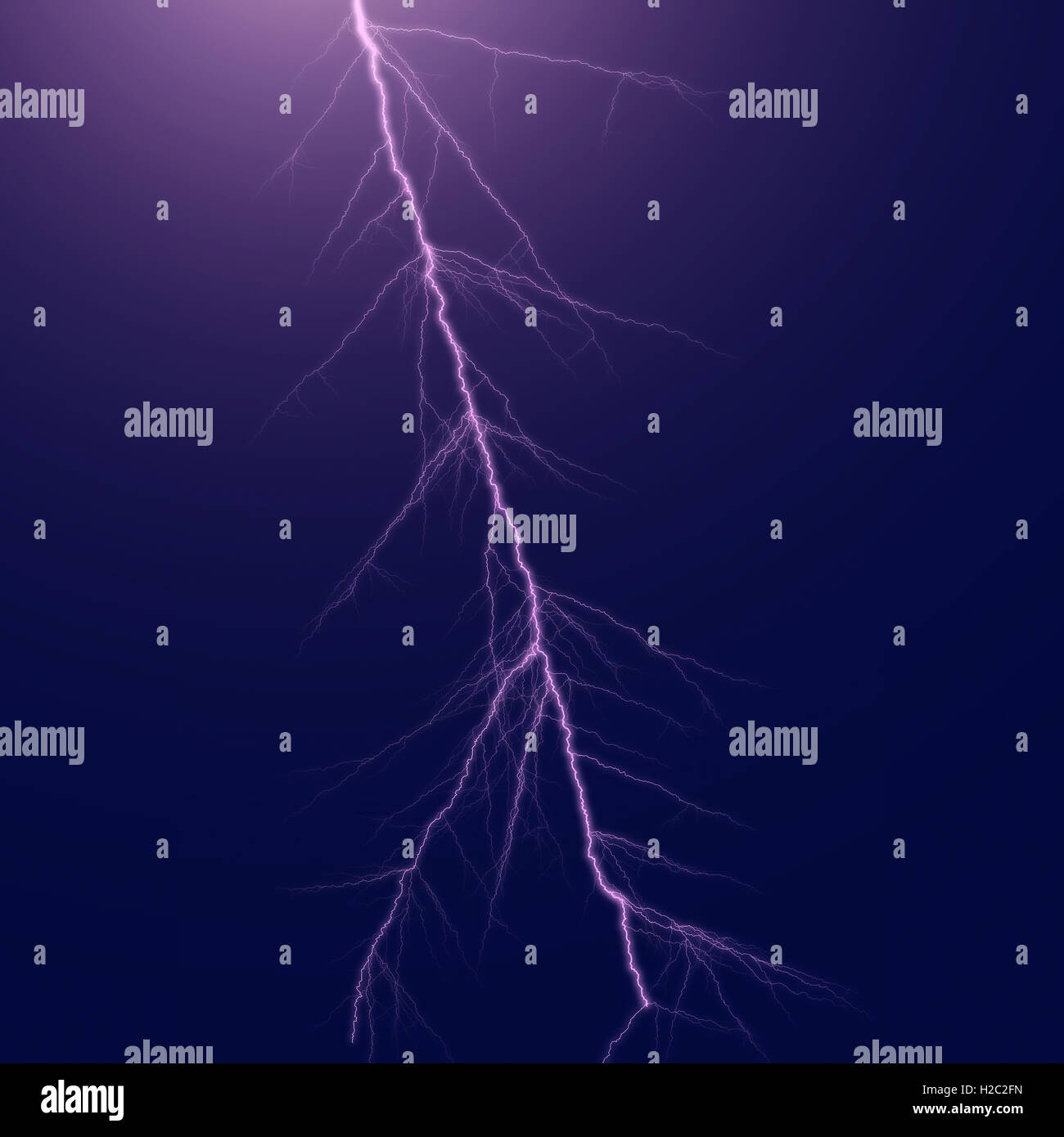 Pink lightning on dark blue background (illustration Stock Photo - Alamy