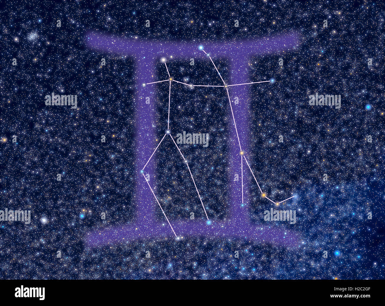 Gemini constellation High Resolution Stock Photography and Images - Alamy