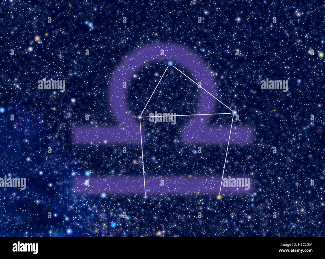 Constellation of libra hi-res stock photography and images - Alamy