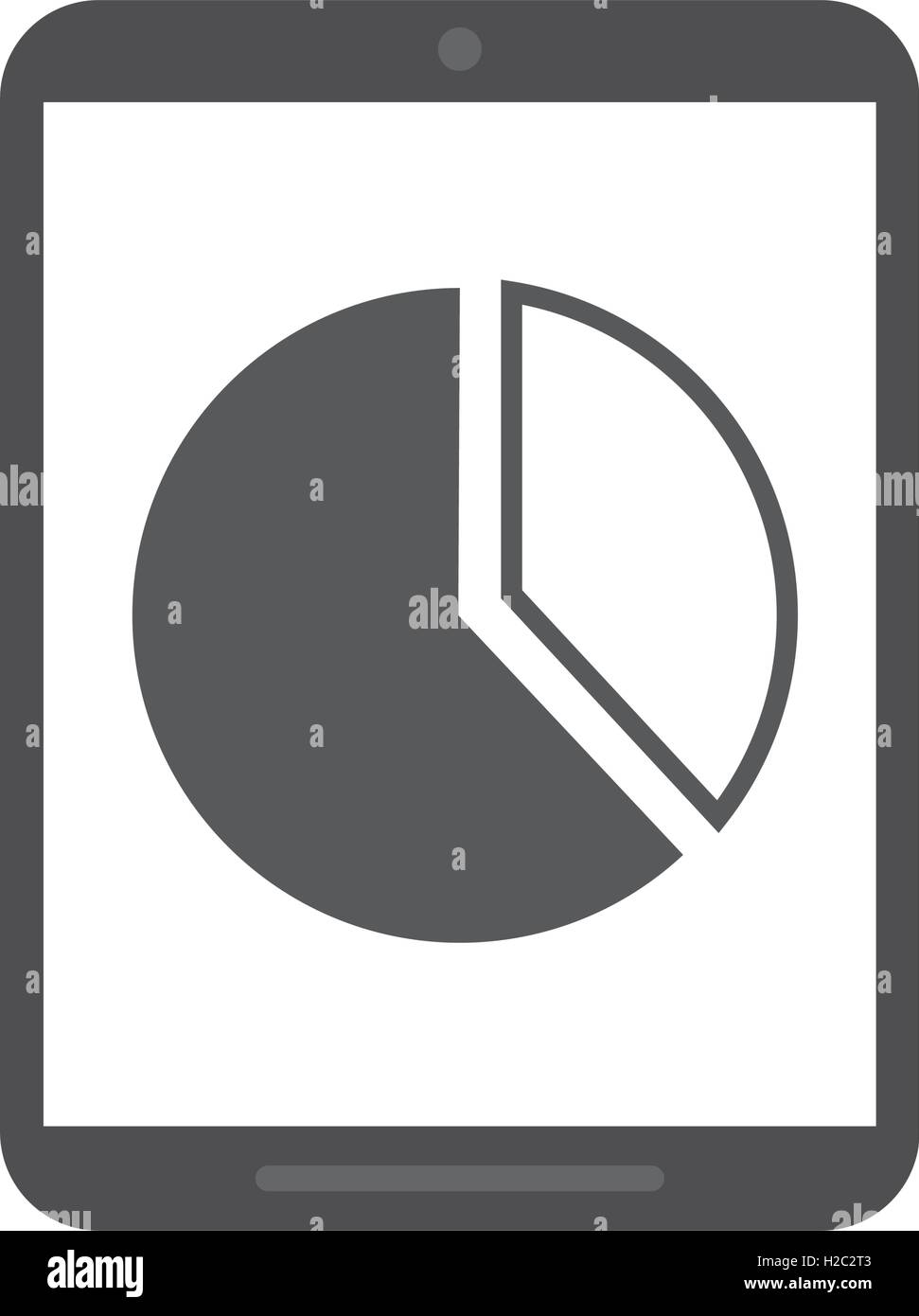 cellphone and graph chart icon Stock Vector Image & Art - Alamy