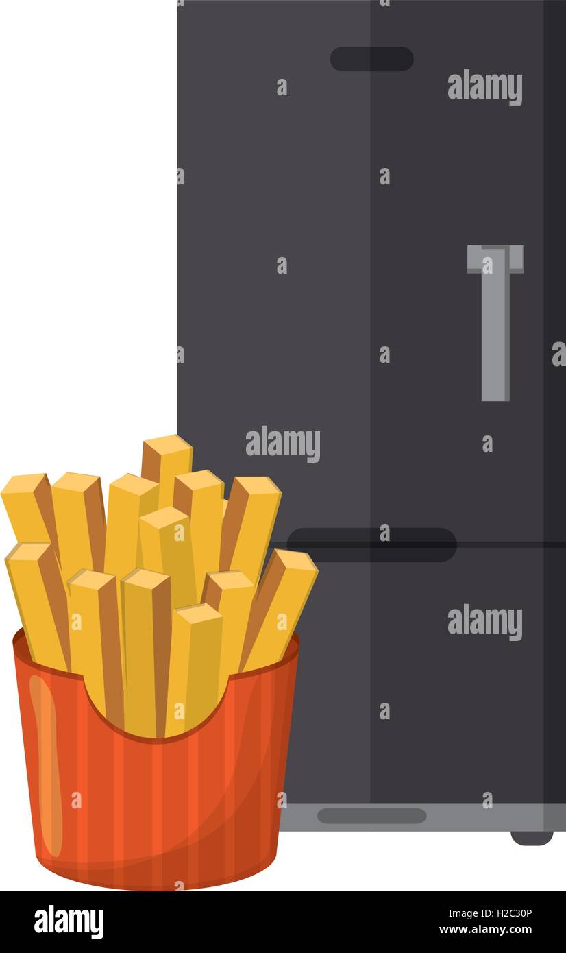 Small french fries Stock Vector Images - Alamy