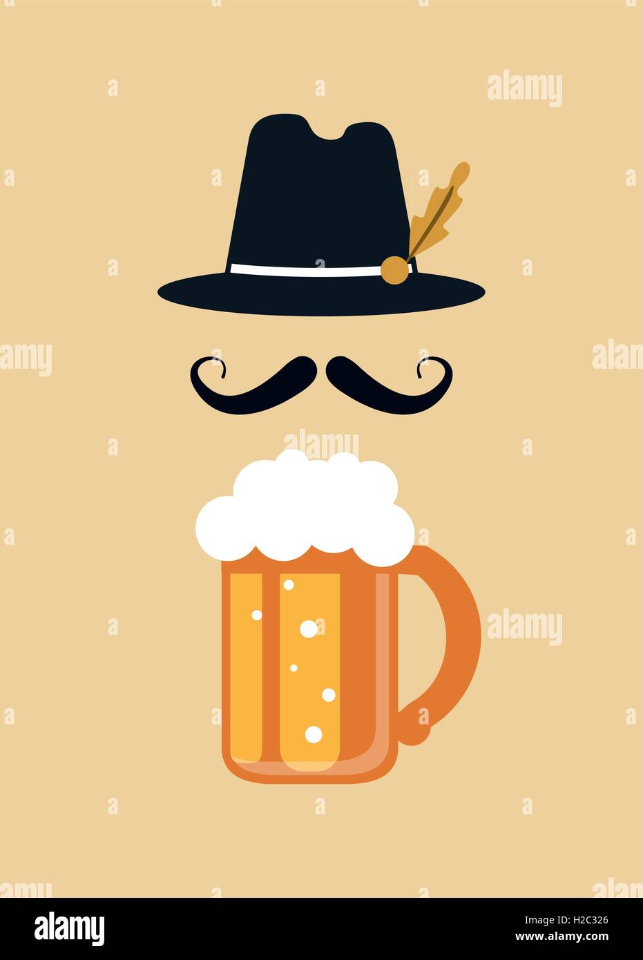 germany oktoberfest beer icons image Stock Vector Image & Art - Alamy
