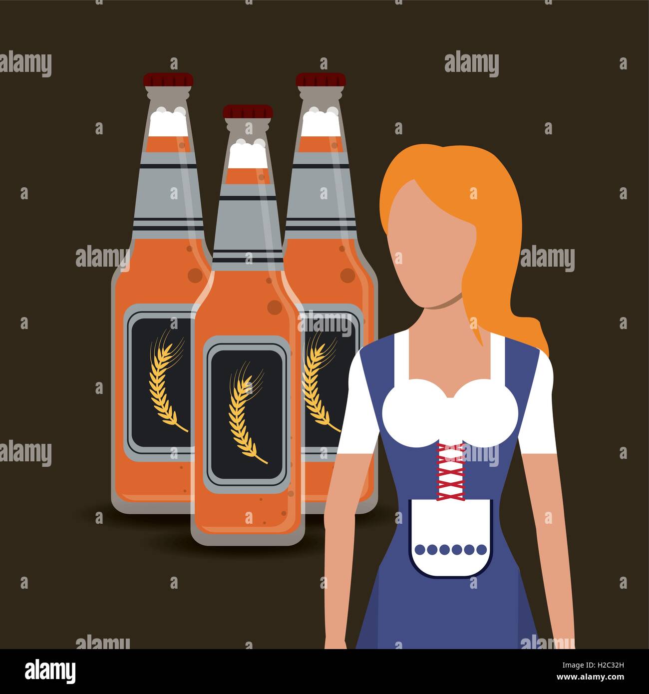 germany oktoberfest beer icons image Stock Vector Image & Art - Alamy