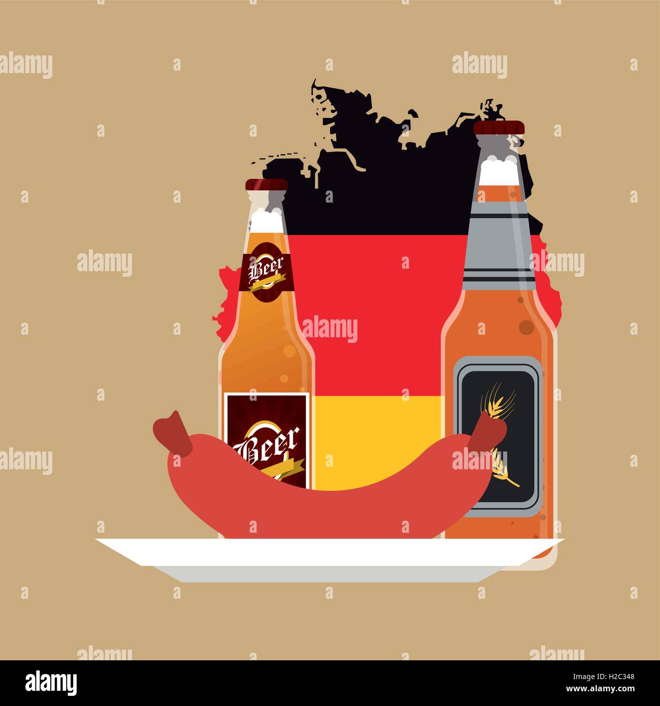 germany oktoberfest beer icons image Stock Vector Image & Art - Alamy