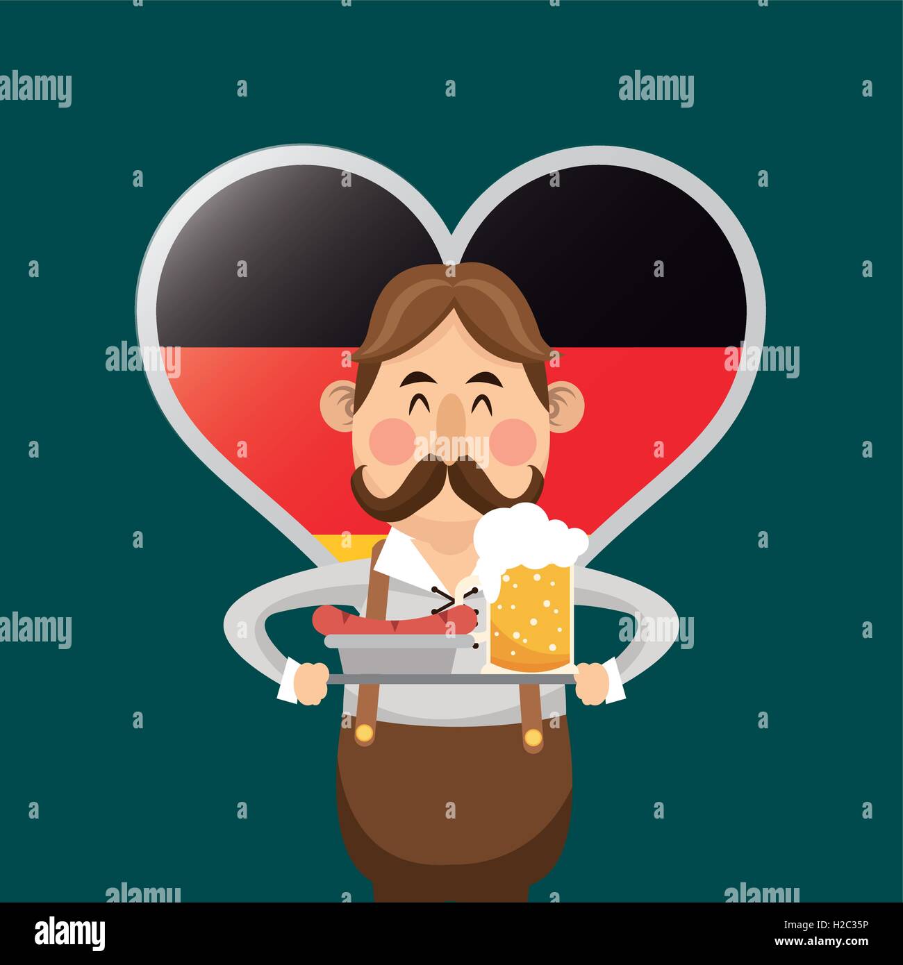 germany oktoberfest beer icons image Stock Vector Image & Art - Alamy
