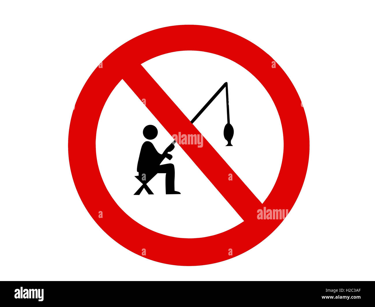 No fishing symbol sign hi-res stock photography and images - Alamy