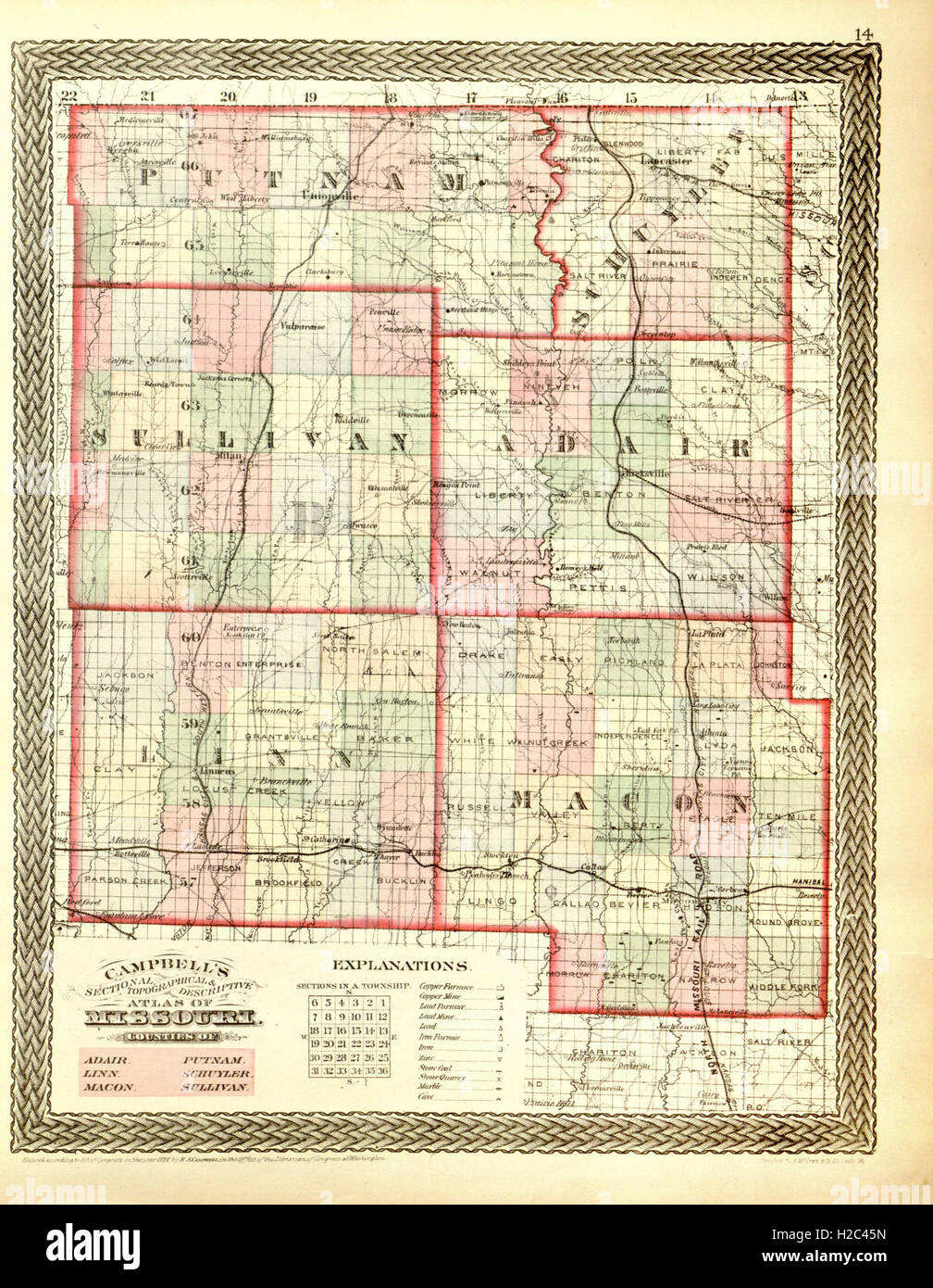This atlas offers a detailed and comprehensive map of Missouri ...