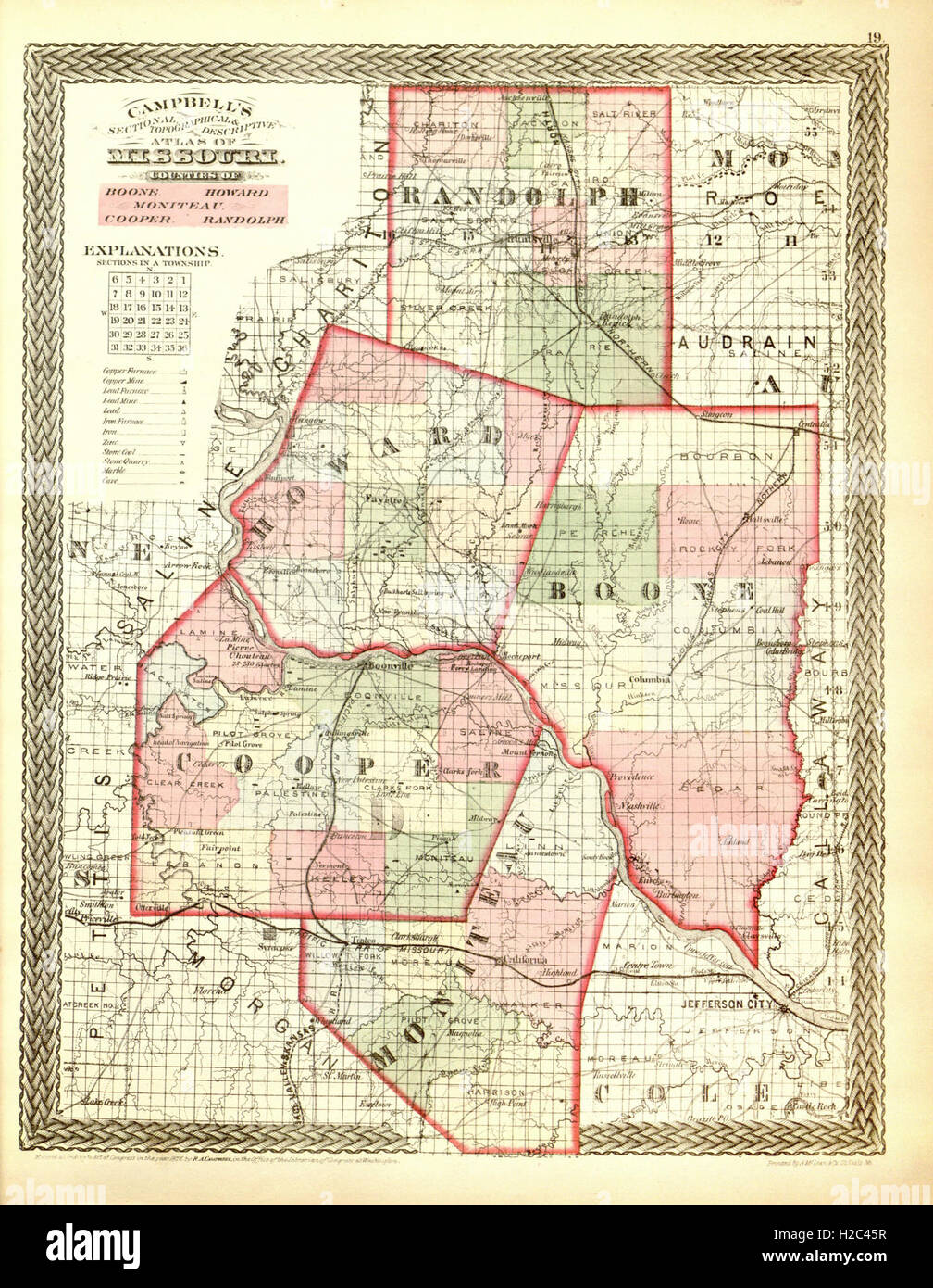 Physical map of missouri hi-res stock photography and images - Alamy