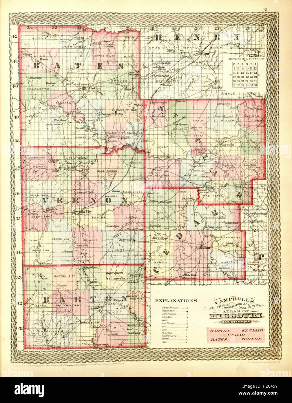 Physical map of missouri hi-res stock photography and images - Alamy