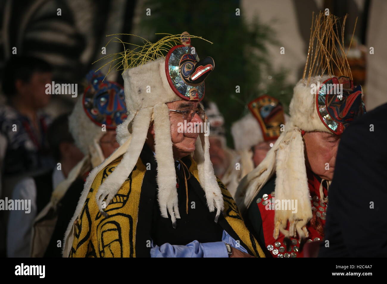 The Duke and Duchess of Cambridge are greeted with a traditional ...