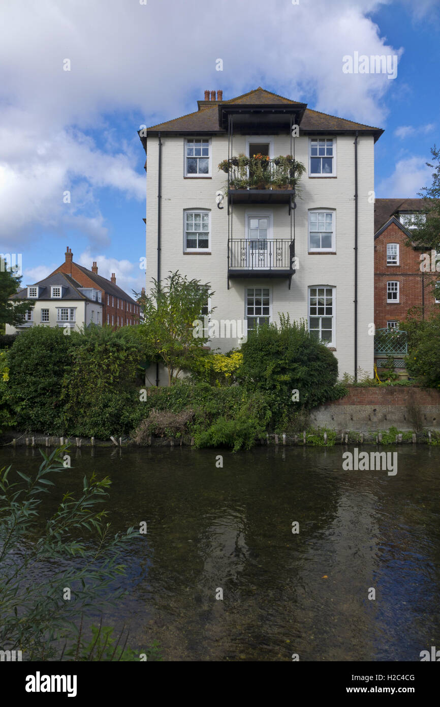 House overlooking the river Avaon Stock Photo - Alamy