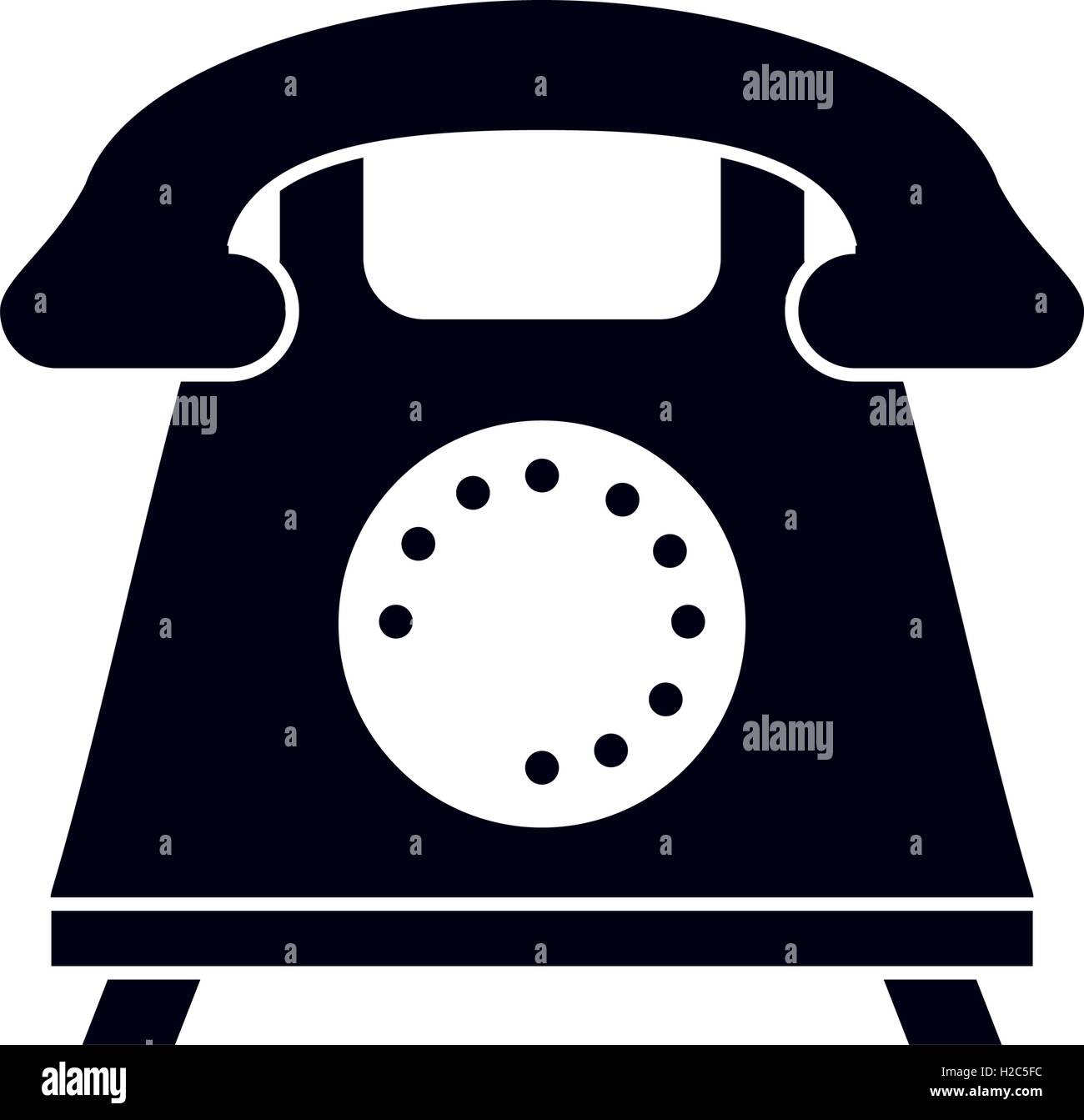 Isolated retro phone design Stock Vector Image & Art - Alamy