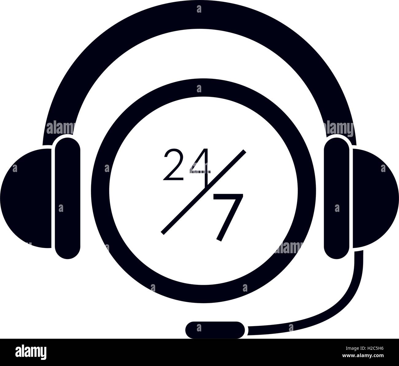 Isolated headphone of call center design Stock Vector Image & Art - Alamy