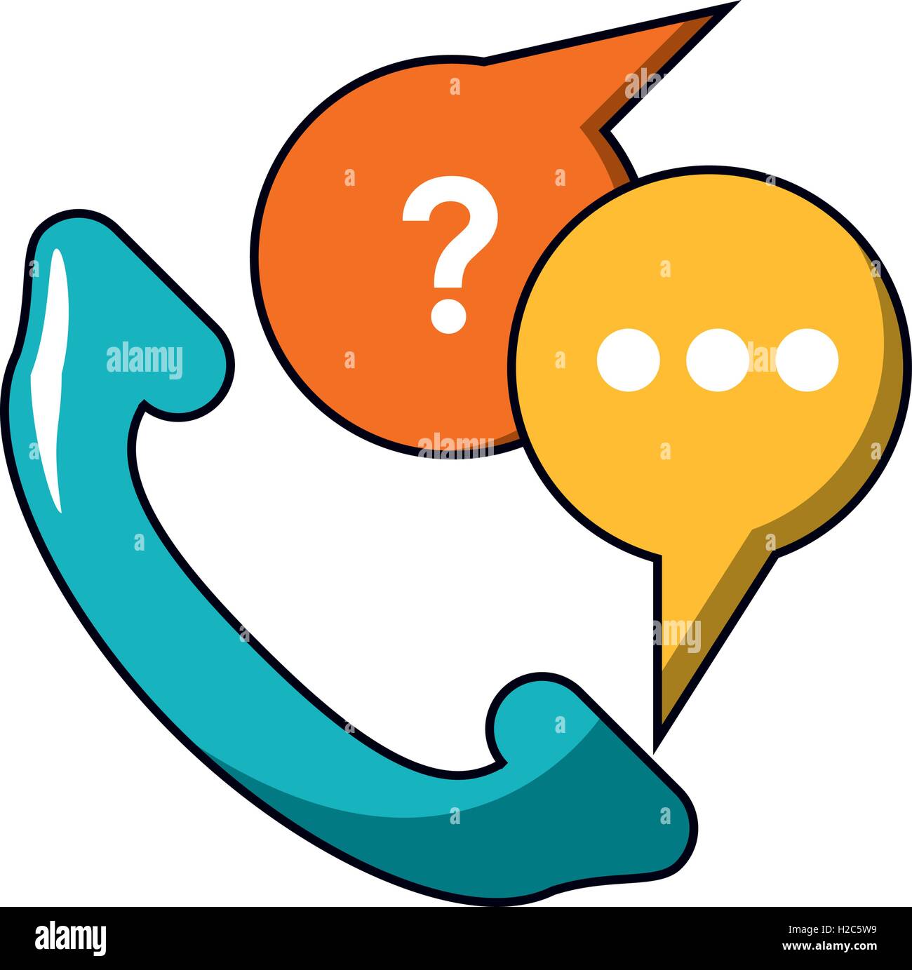 Isolated traditional phone design Stock Vector Image & Art - Alamy