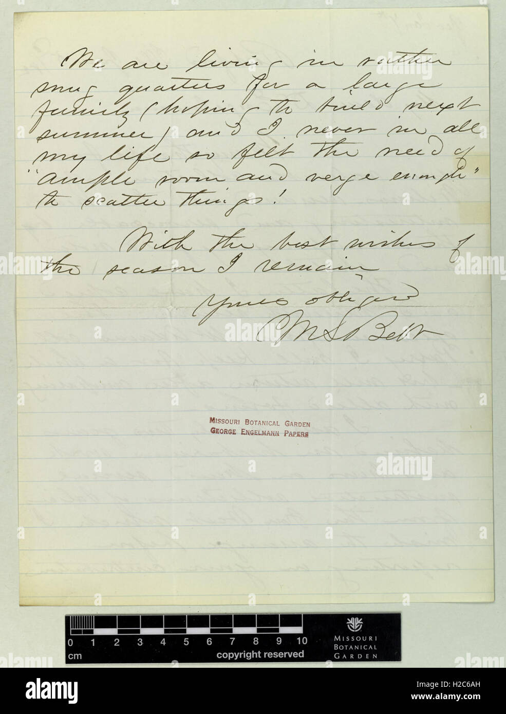 This correspondence between Michael Bebb and George Engelmann, dated ...