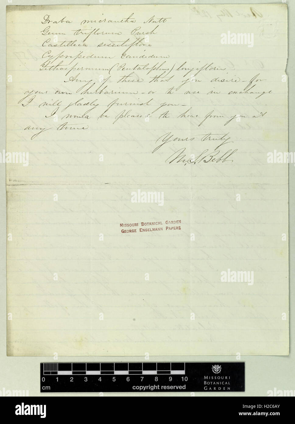 This document presents a letter exchange between Michael Bebb and ...