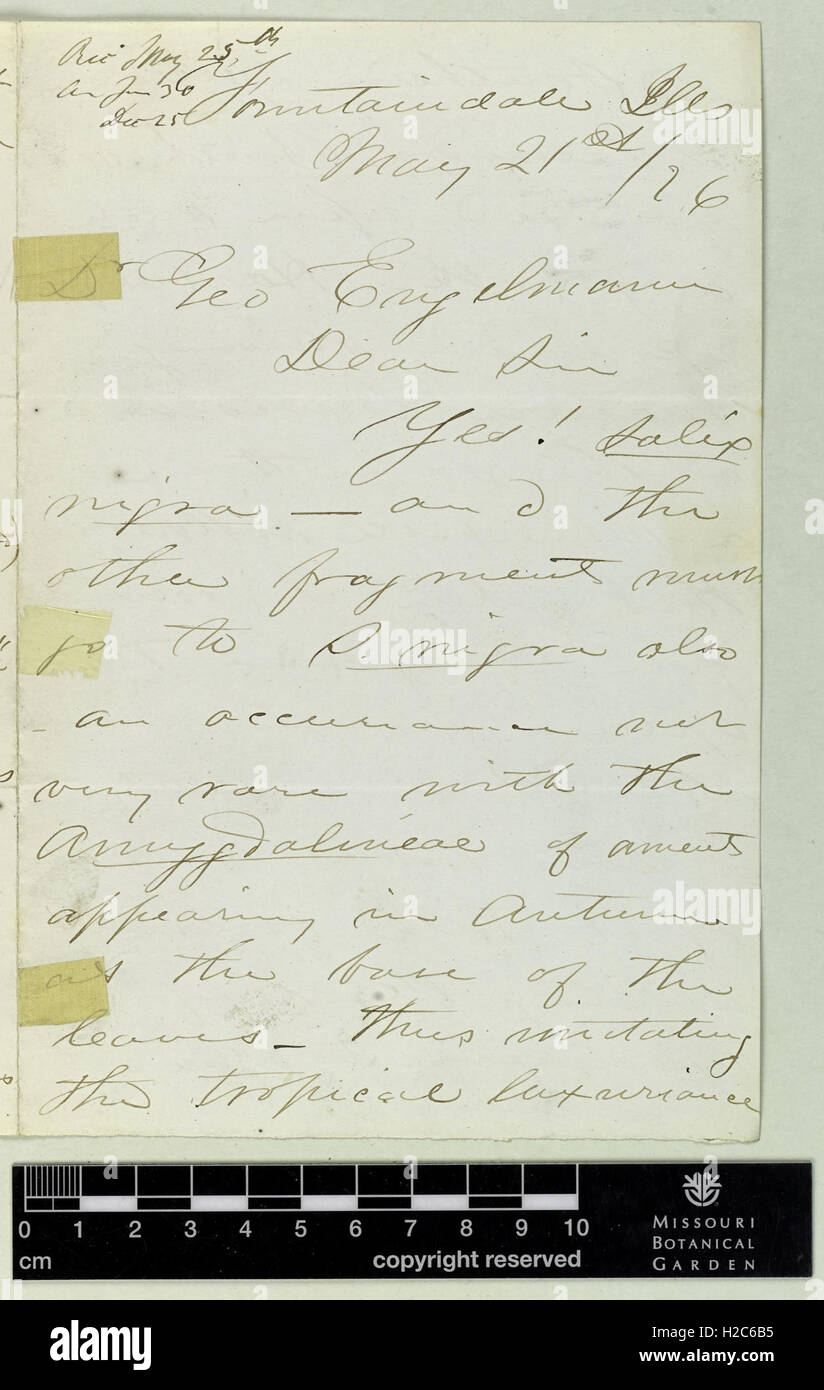 This historical correspondence between Michael Bebb and George ...