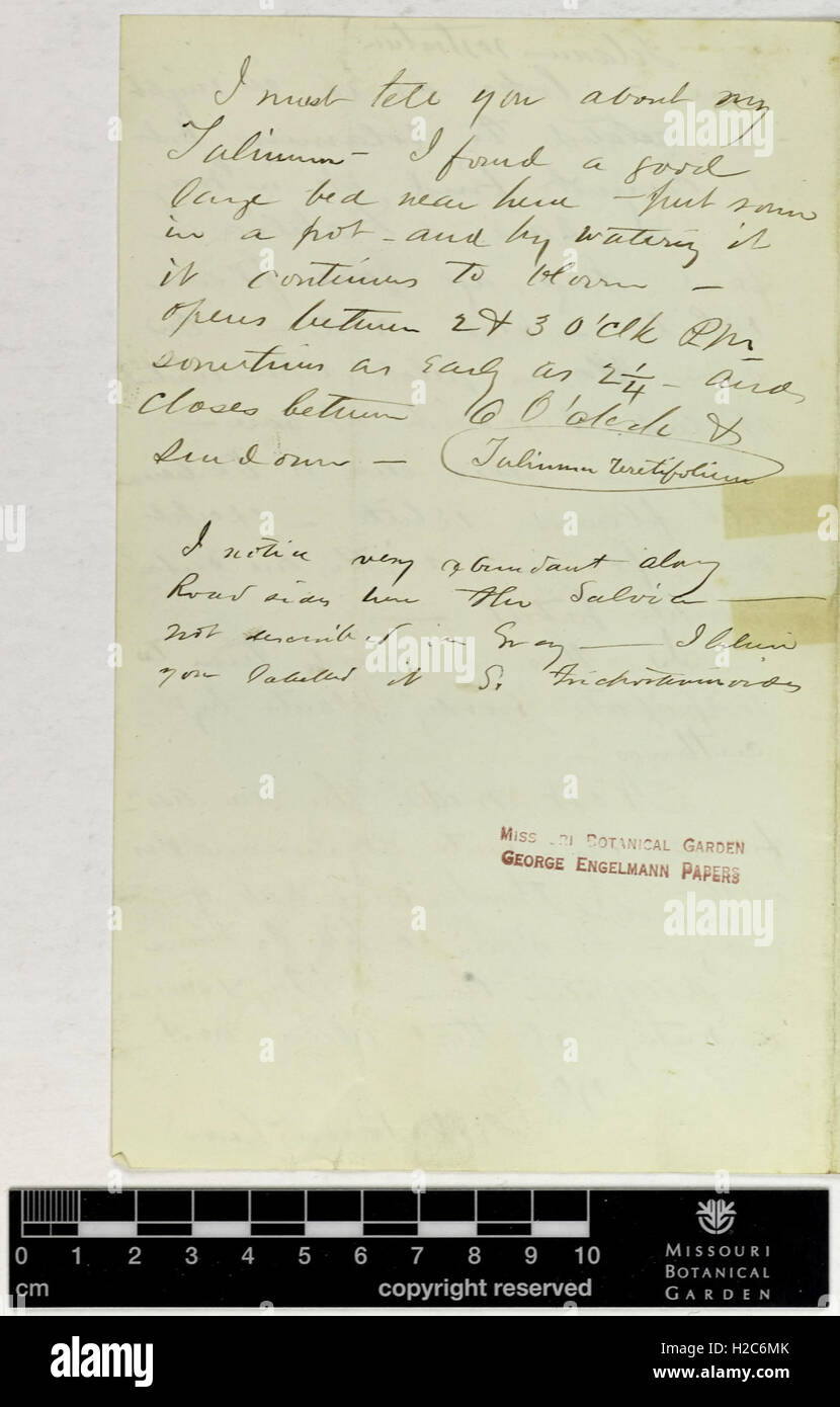 A historical letter exchange between Garland Broadhead and George ...