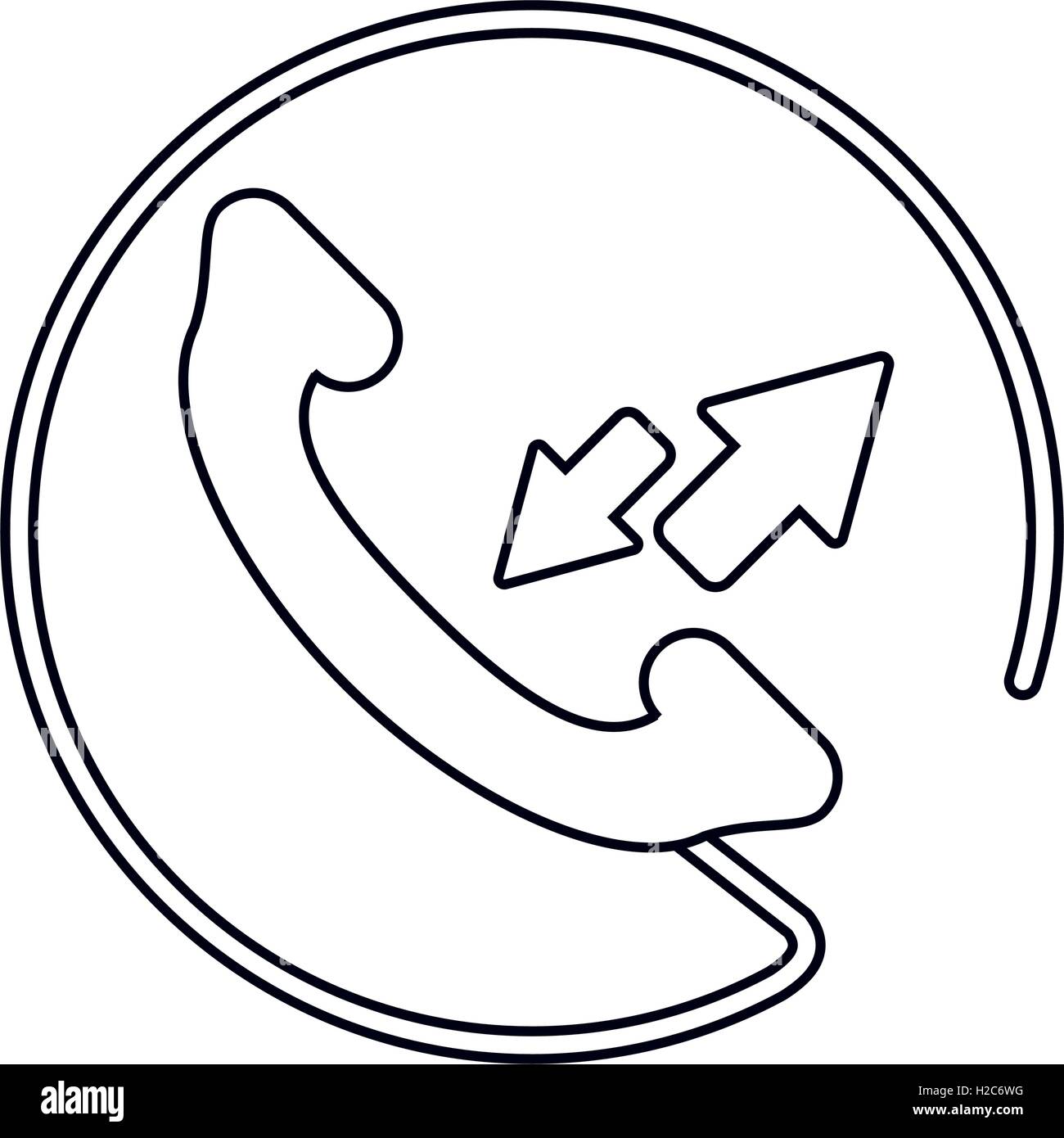 Isolated traditional phone design Stock Vector Image & Art - Alamy