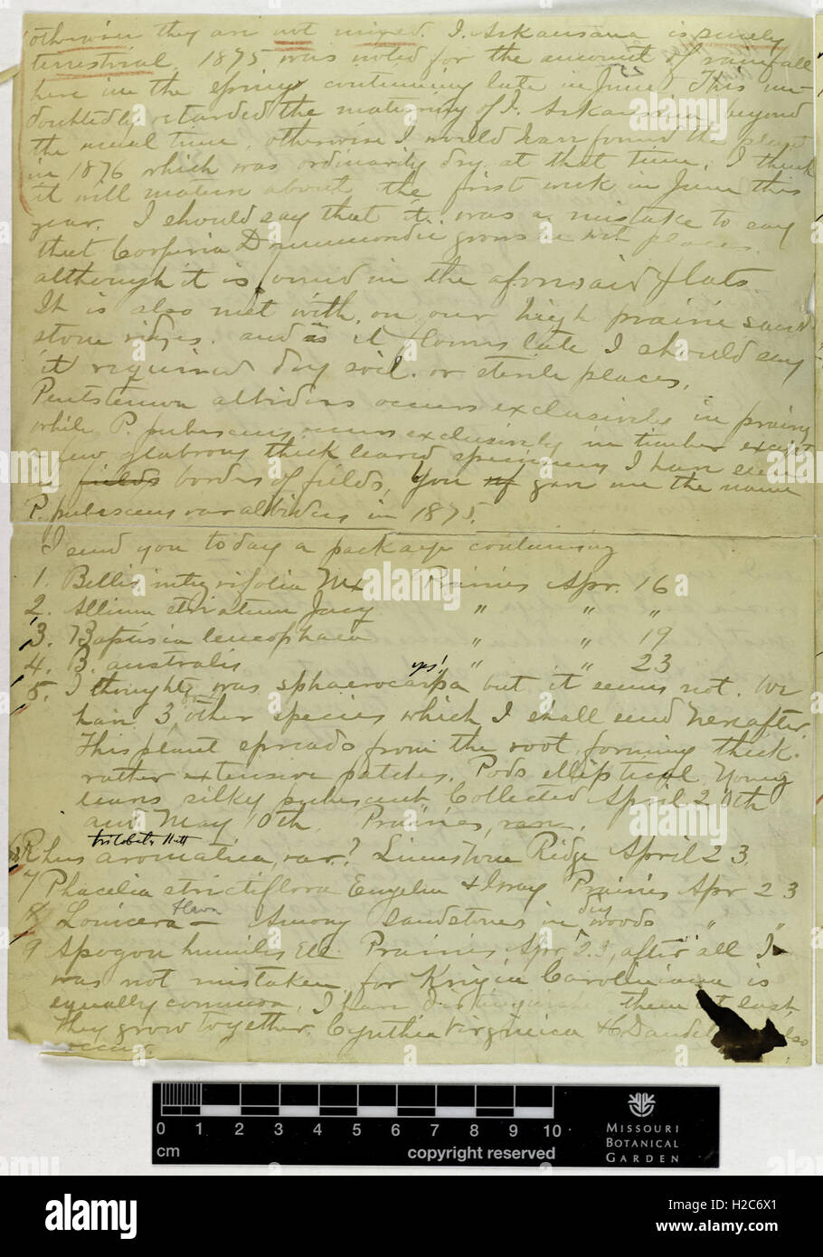 This letter, dated May 18, 1877, is part of the correspondence between ...