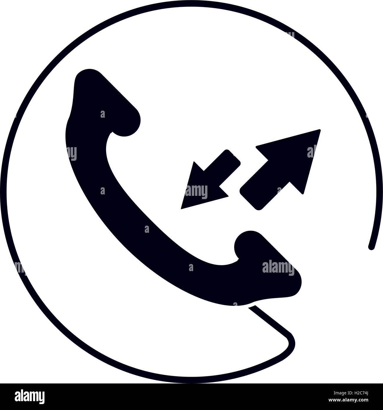 Isolated traditional phone design Stock Vector Image & Art - Alamy