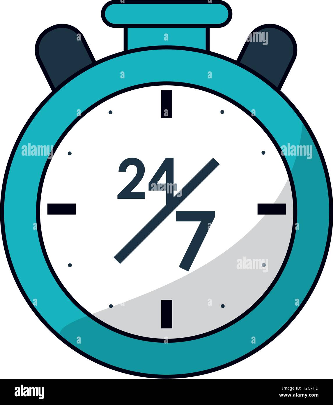 Isolated chronometer of call center concept Stock Vector Image & Art ...