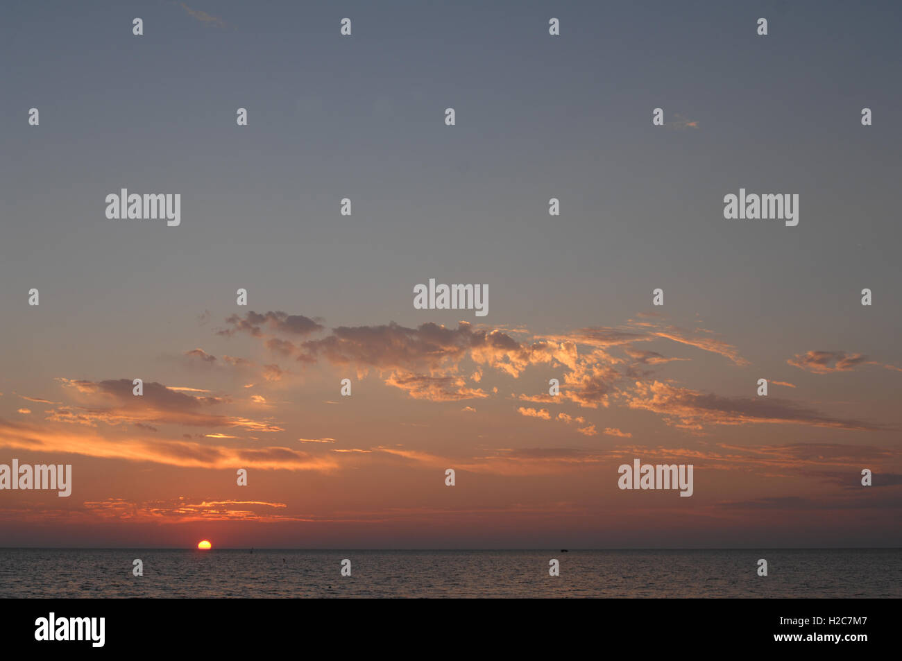 sunset sunrise sun lit setting sun sky with clouds dramatic lighting ...