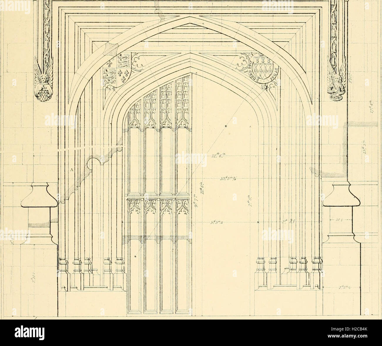 This work showcases Gothic architecture through detailed plans ...