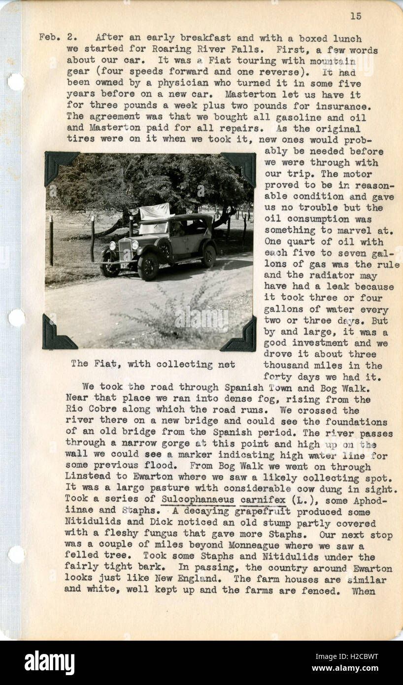 A field notebook documenting observations made in Cuba and Jamaica ...