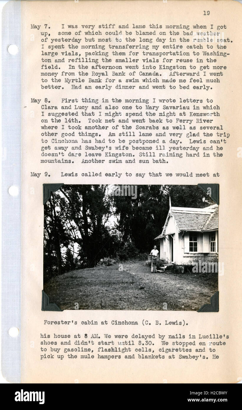 A field notebook documenting observations and studies from Cuba and ...