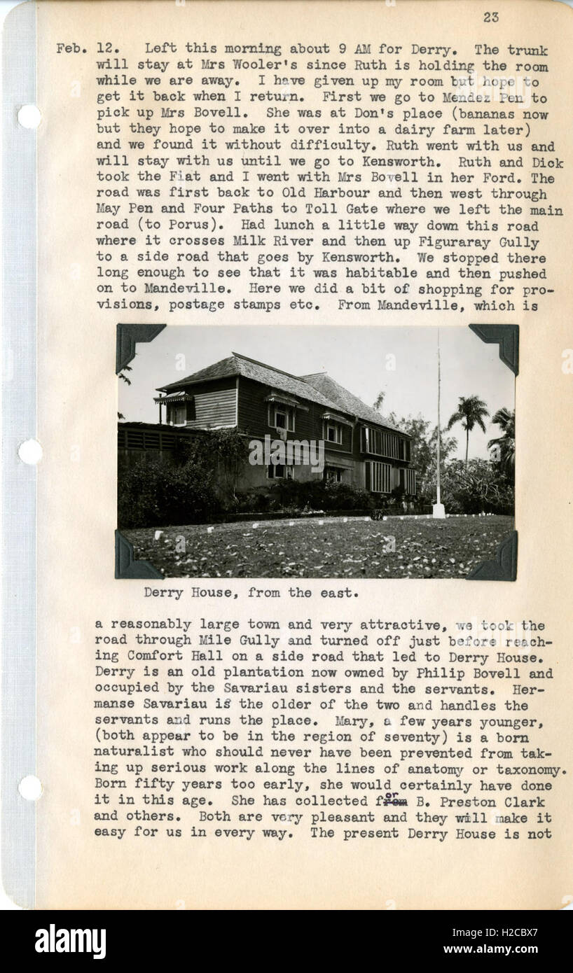 This field notebook contains observations and records from research ...