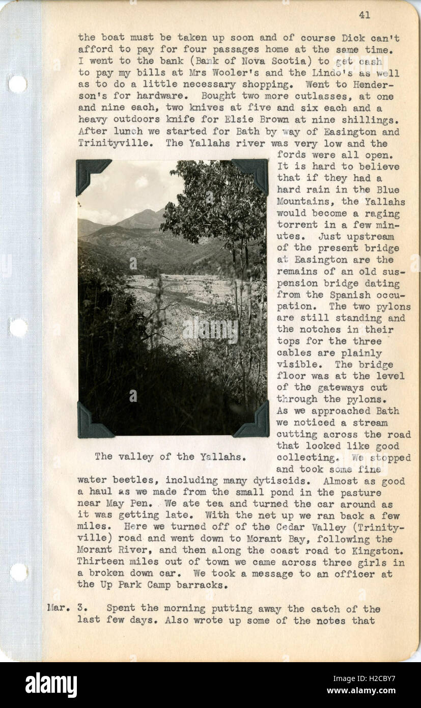 This field notebook records observations from field studies conducted ...